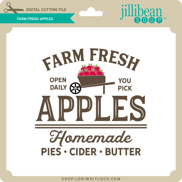 Farm Fresh Apples - Lori Whitlock's SVG Shop