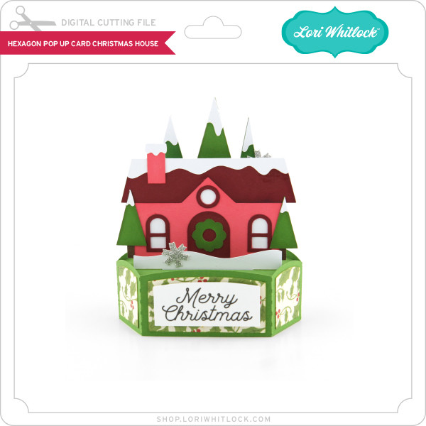 Pop Up Box Card House - Lori Whitlock's SVG Shop