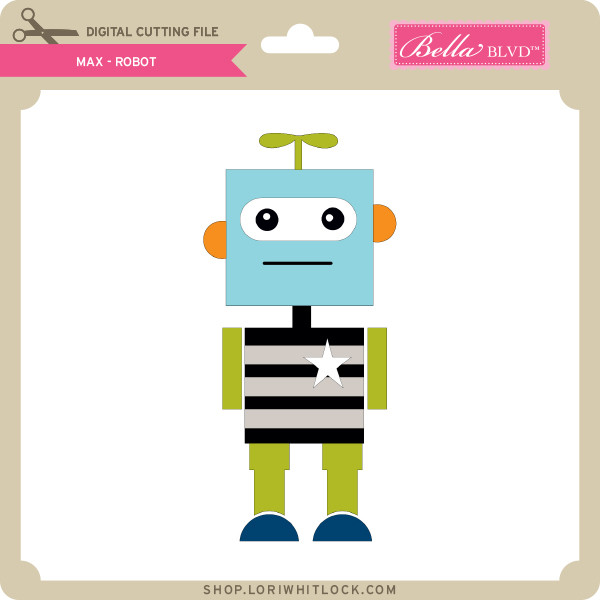 3D Robot Box - Lori Whitlock's SVG Shop