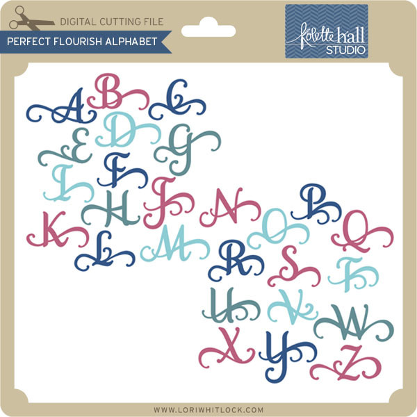 Perfect Flourish Alphabet - Lori Whitlock's SVG Shop