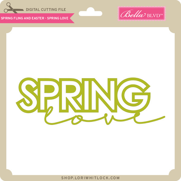 Spring Fling Font - Lori Whitlock's SVG Shop
