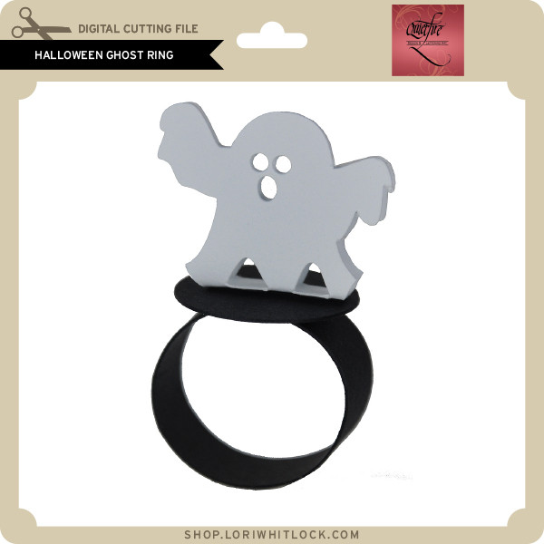 Halloween Ghost Ring - Lori Whitlock's SVG Shop