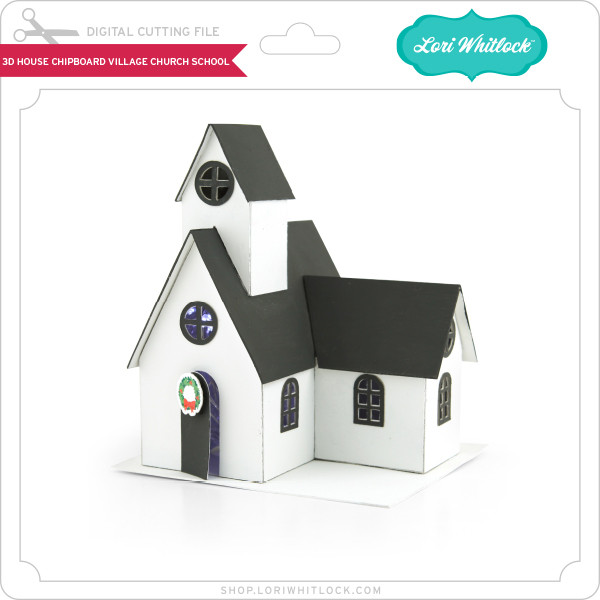 3D Chipboard Village - Christmas Bundle - Lori Whitlock's SVG Shop