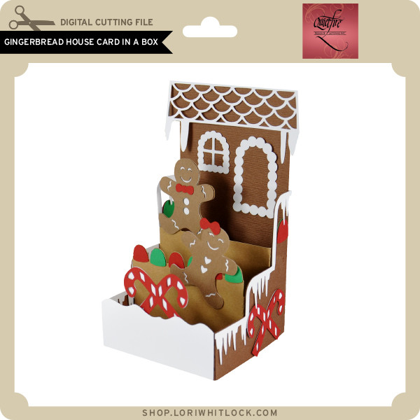 Gingerbread House Box - Lori Whitlock's SVG Shop
