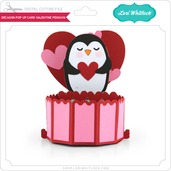 Decagon Pop Up Card Valentine Bundle - Lori Whitlock's SVG Shop