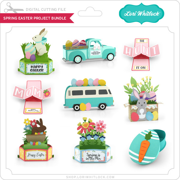 3D Easter Project Bundle - Lori Whitlock's SVG Shop