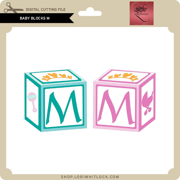 Baby Blocks M - Lori Whitlock's SVG Shop