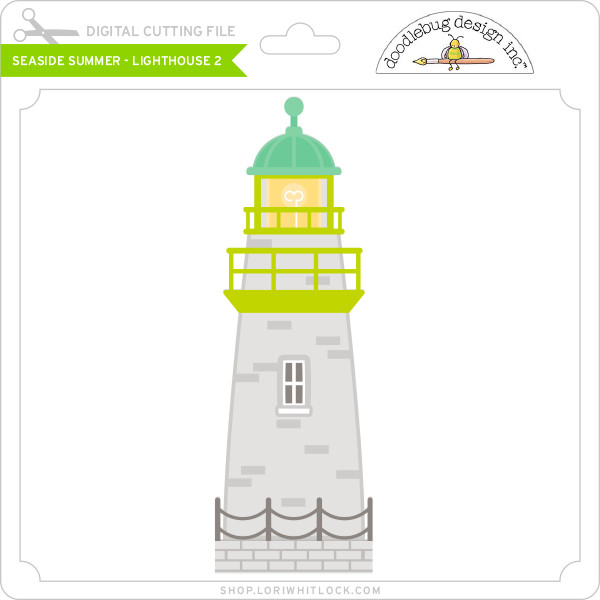 Seaside Summer - Lighthouse 2 - Lori Whitlock's SVG Shop