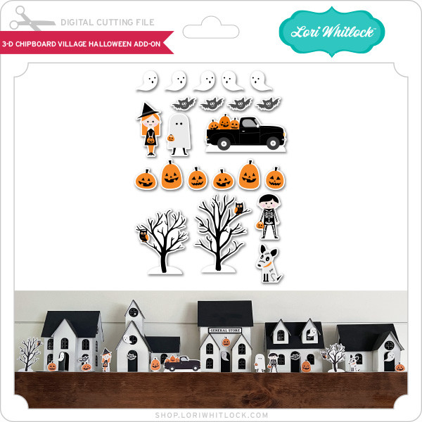 3D Chipboard Village - Christmas Bundle - Lori Whitlock's SVG Shop