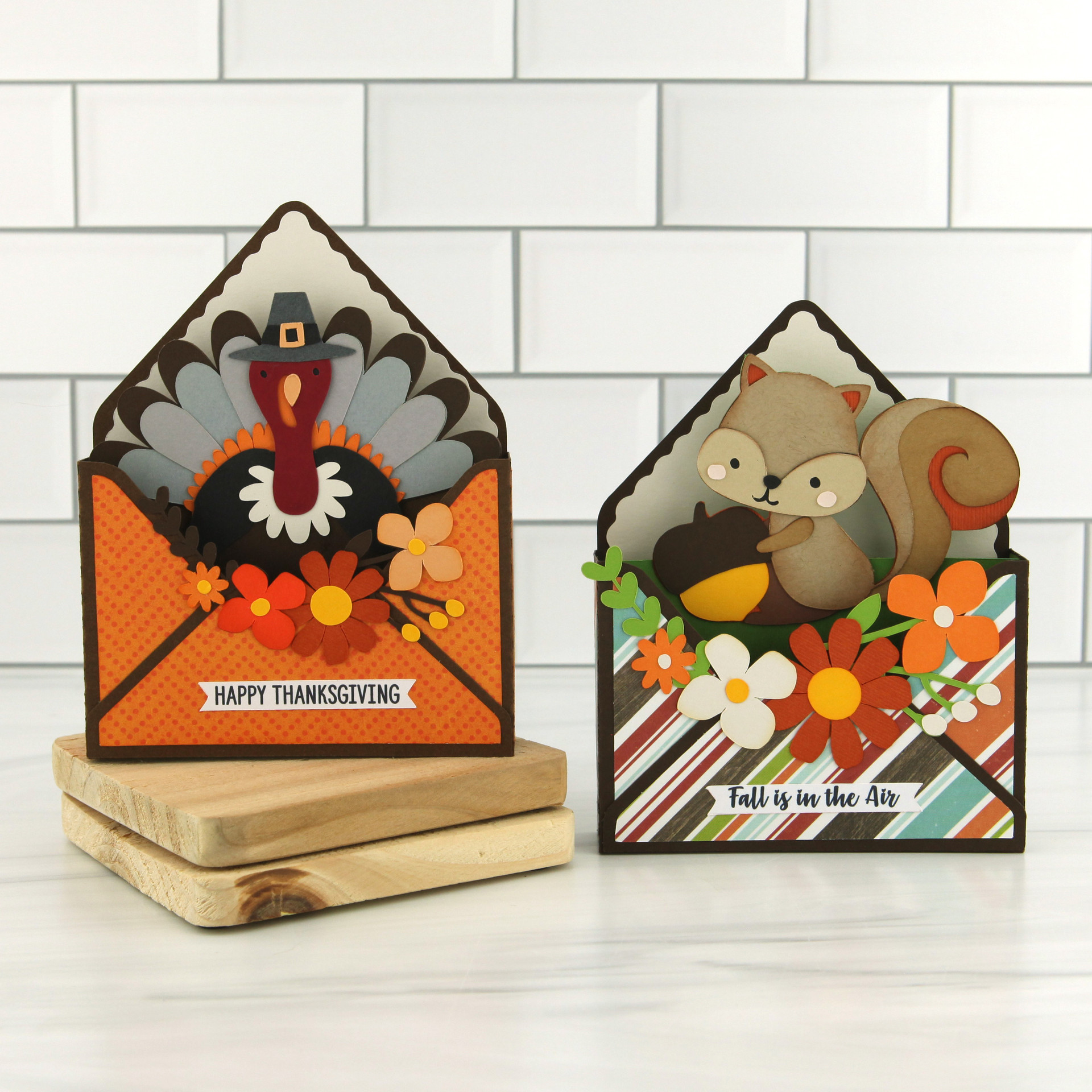 A2 Box Card Thanksgiving Turkey - Lori Whitlock's SVG Shop