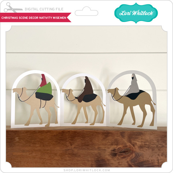Christmas Scene Decor Nativity - Lori Whitlock's SVG Shop