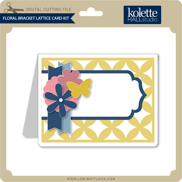Floral Bracket Lattice Card Kit - Lori Whitlock's SVG Shop