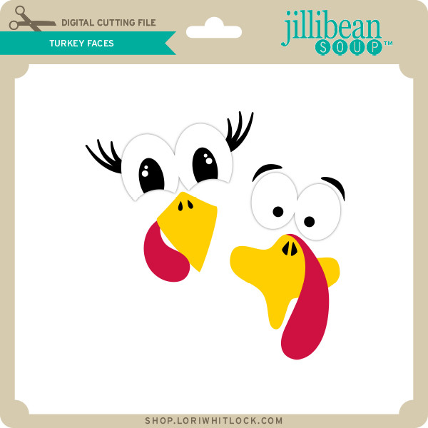 Turkey Faces - Lori Whitlock's SVG Shop
