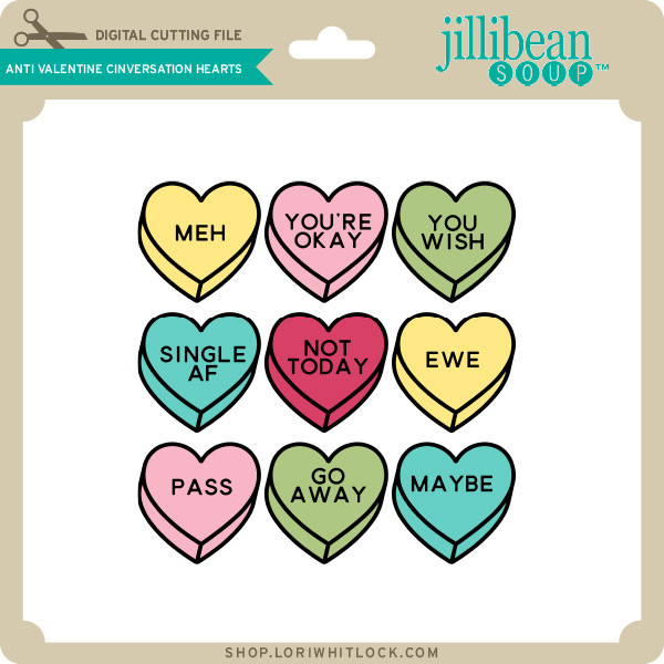Conversation Hearts 2 - Lori Whitlock's SVG Shop