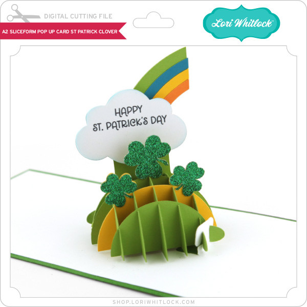 Pop Up Box Card St Patrick's Jar - Lori Whitlock's SVG Shop