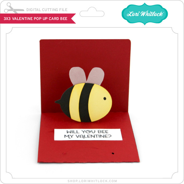Pop Up Card Flower Bee - Lori Whitlock's SVG Shop