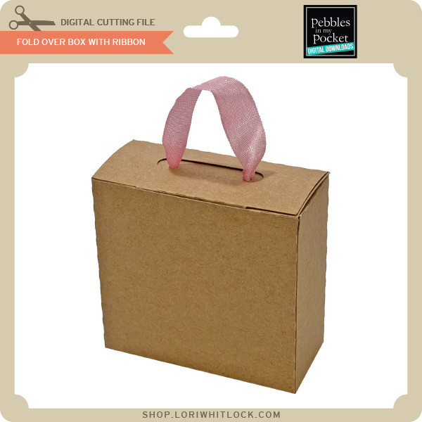 Fold Over Box With Ribbon - Lori Whitlock's SVG Shop