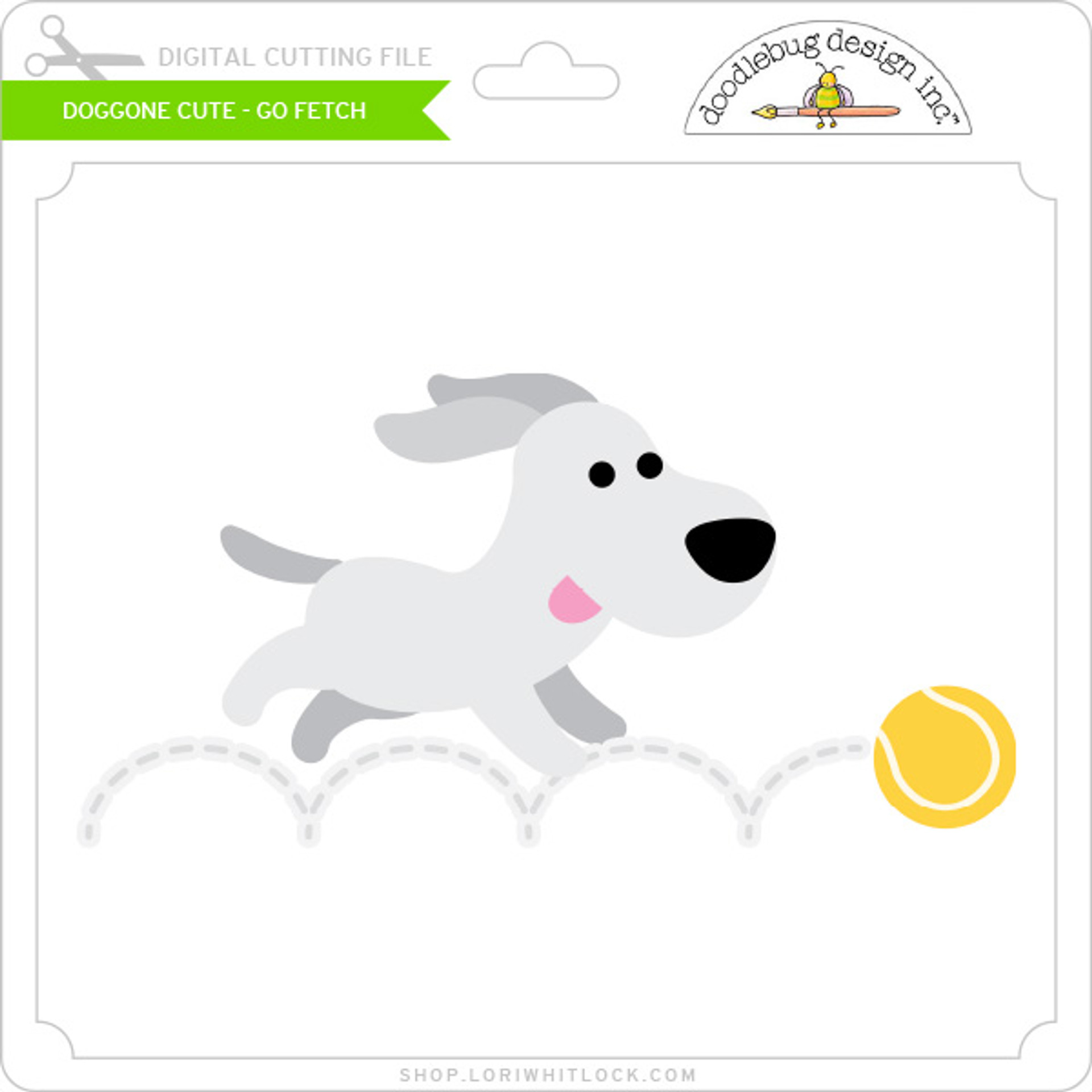 Doggone Cute - Go Fetch - Lori Whitlock's SVG Shop Doggone Cute - Go Fetch - Lori Whitlock's SVG Shop
