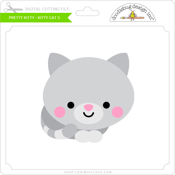Pretty Kitty - Kitty Cat #3 - Lori Whitlock's SVG Shop