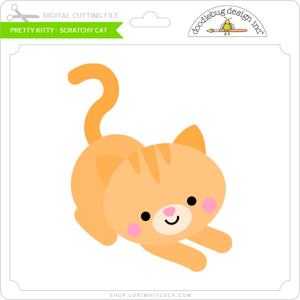 Pretty Kitty - Scratchy Cat - Lori Whitlock's SVG Shop