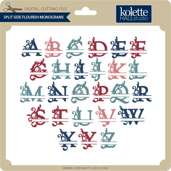 Calligraphy Flourish Monograms - Lori Whitlock's SVG Shop