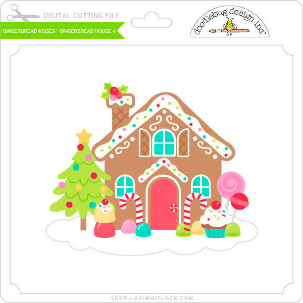 Gingerbread Kisses - Gingerbread House 4 - Lori Whitlock's SVG Shop