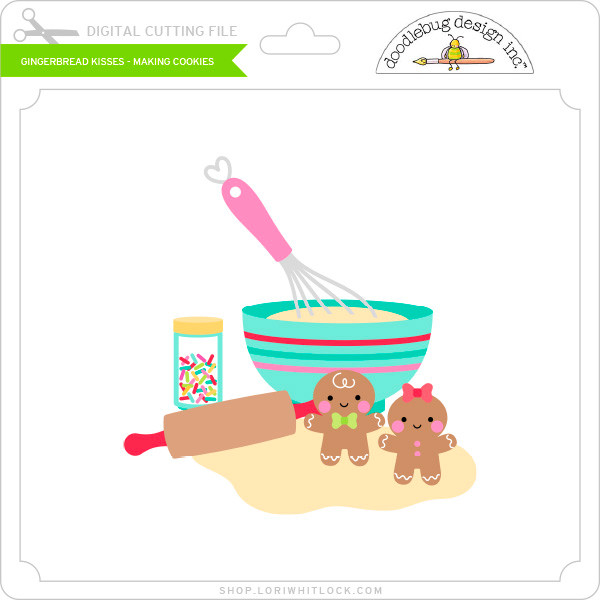 Gingerbread Kisses - Making Cookies - Lori Whitlock's SVG Shop