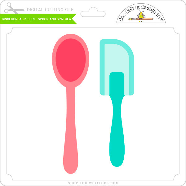 Gingerbread Kisses - Spoon and Spatula - Lori Whitlock's SVG Shop