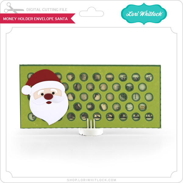 Santa Money Card - Lori Whitlock's SVG Shop