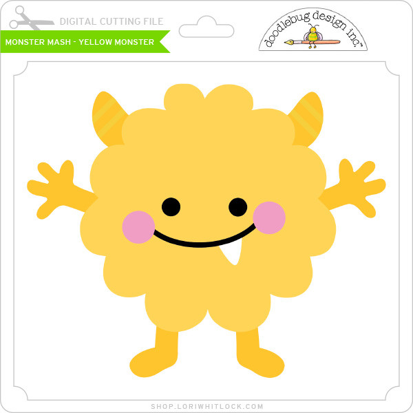 Monster Mash - Yellow Monster - Lori Whitlock's SVG Shop