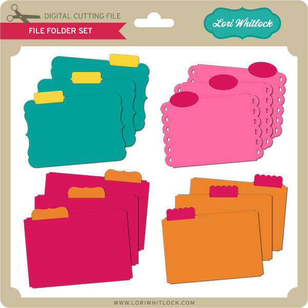 4 File Folders - Lori Whitlock's SVG Shop