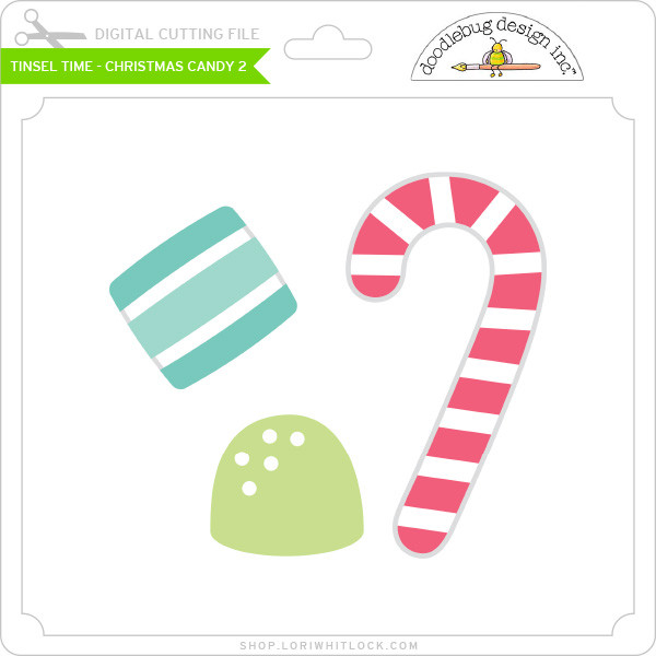 Tinsel Time - Christmas Candy #2 - Lori Whitlock's SVG Shop