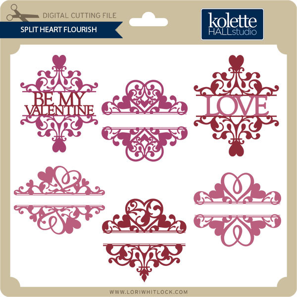 Split Flourish Fall Set - Lori Whitlock's SVG Shop
