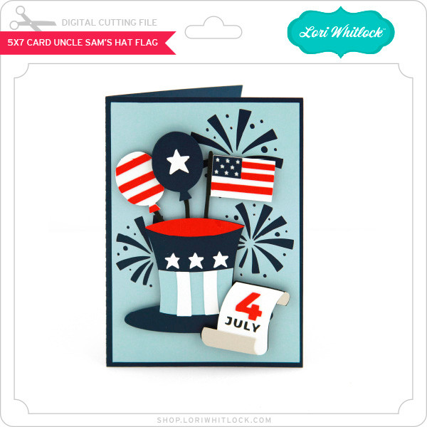 Uncle Sam Hat Box - Lori Whitlock's SVG Shop