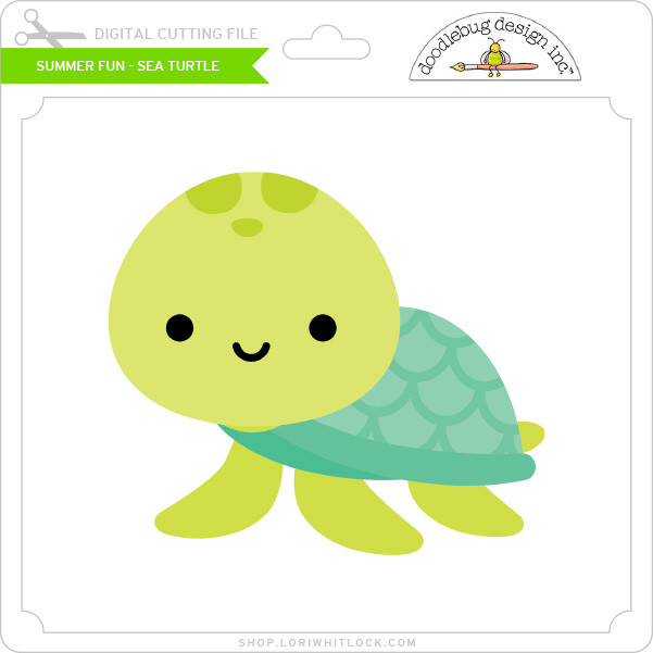 Summer Fun - Sea Turtle - Lori Whitlock's SVG Shop