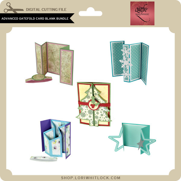 Advanced Gatefold Card Blank Bundle - Lori Whitlock's SVG Shop