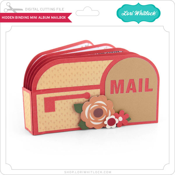 Hidden Binding Mini Album Mailbox - Lori Whitlock's SVG Shop