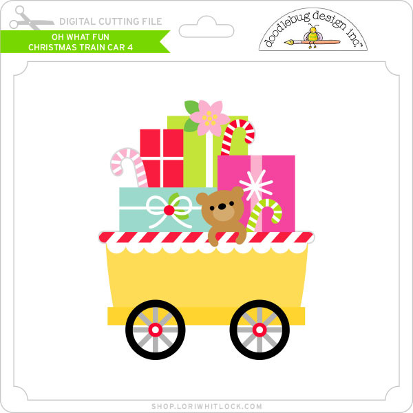 Oh What Fun - Christmas Train Car 4 - Lori Whitlock's SVG Shop