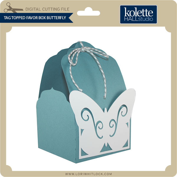 Butterfly Flourish Favor Box - Lori Whitlock's SVG Shop