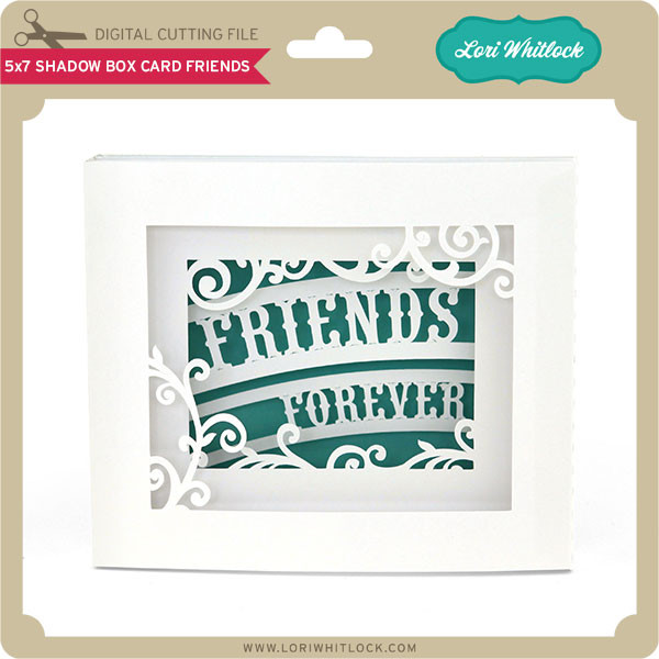 5x7 Shadow Box Card Ocean - Lori Whitlock's SVG Shop