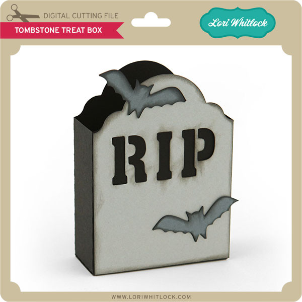 Shaped Box Card Tombstone - Lori Whitlock's SVG Shop
