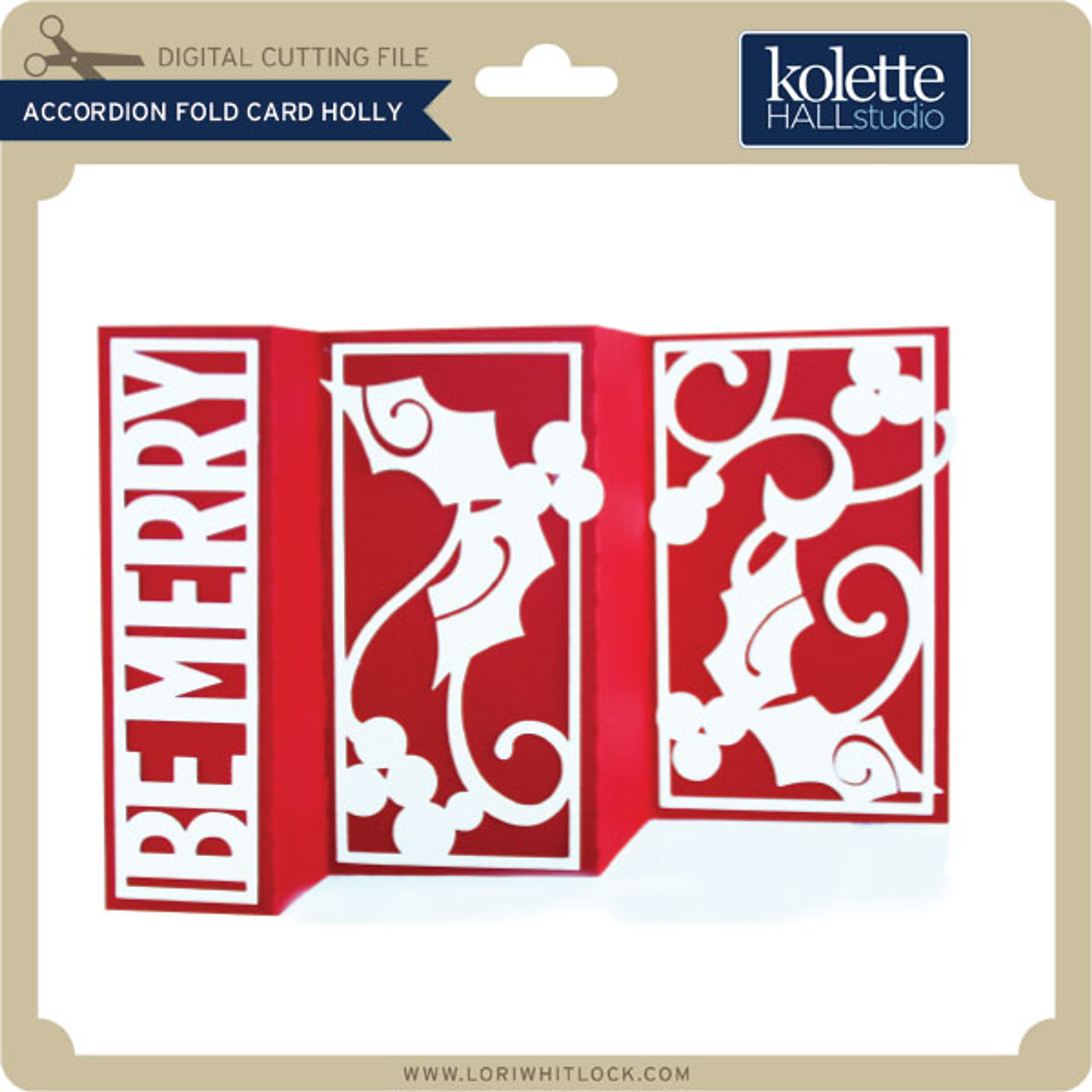 Accordion Fold Card Bright - Lori Whitlock's SVG Shop