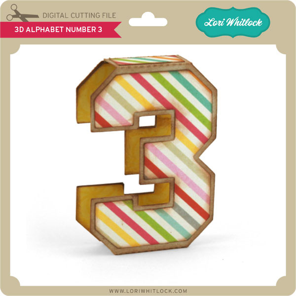 3-D Alphabet Bundle - Lori Whitlock's SVG Shop