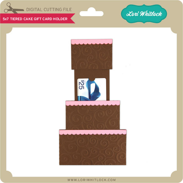 Tiered Gift Card Holder - Lori Whitlock's SVG Shop