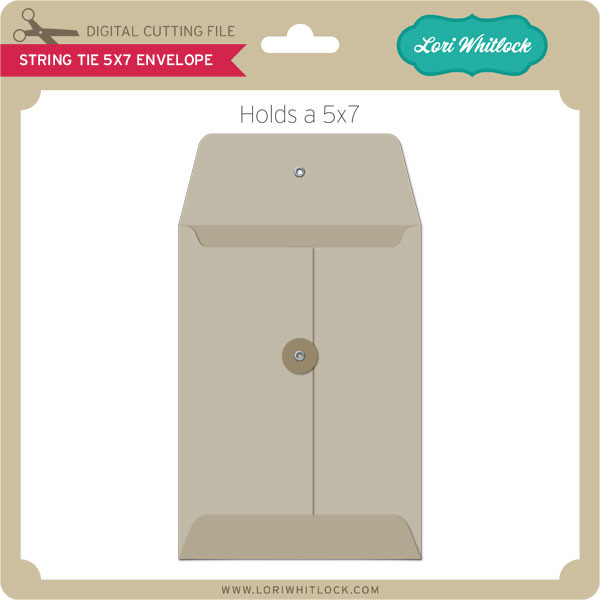 Build an Album String Tie Envelope - Lori Whitlock's SVG Shop