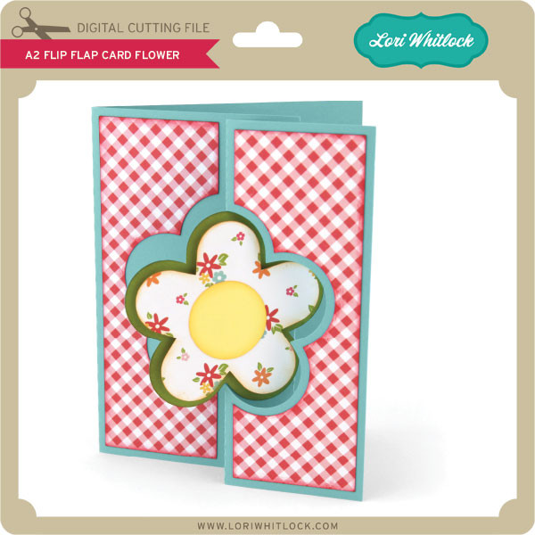A2 Flip Flap Card Square - Lori Whitlock's SVG Shop