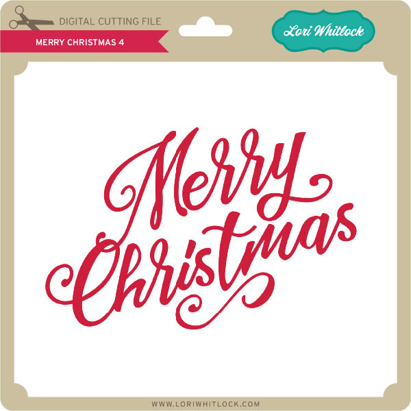 Merry Christmas 3 - Lori Whitlock's SVG Shop