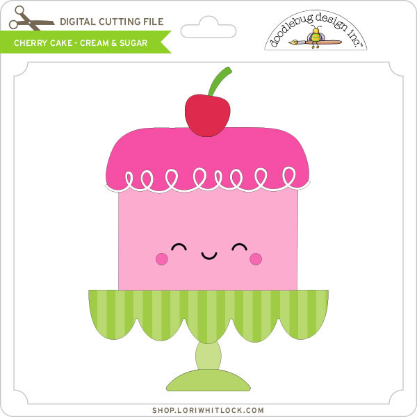 Yellow Cake - Cream & Sugar - Lori Whitlock's SVG Shop