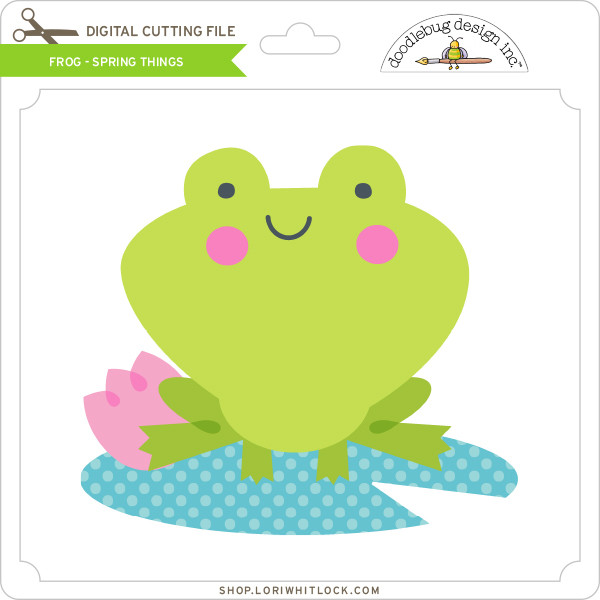 Frog - Spring Things - Lori Whitlock's SVG Shop