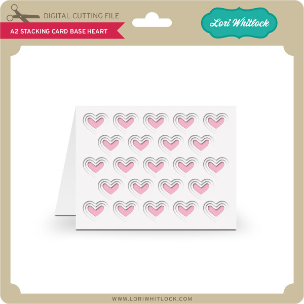 Heart Stacking Card Dots - Lori Whitlock's SVG Shop
